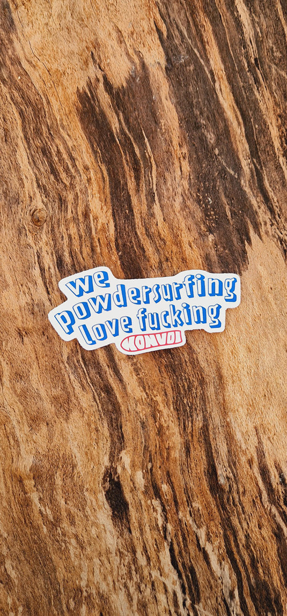 KONVOI Sticker we powdersurfing ... – konvoi snowsurfing